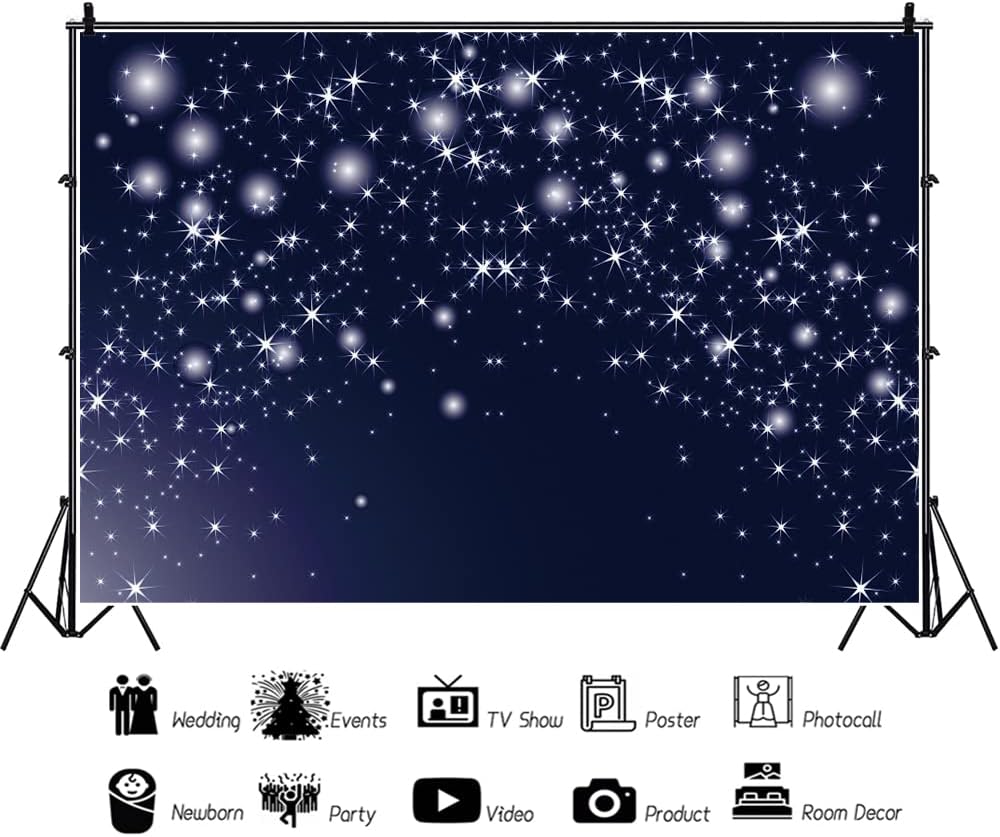 Renaiss 12x8ft Night Stars Backdrop Starry Night Sky Space Theme ...