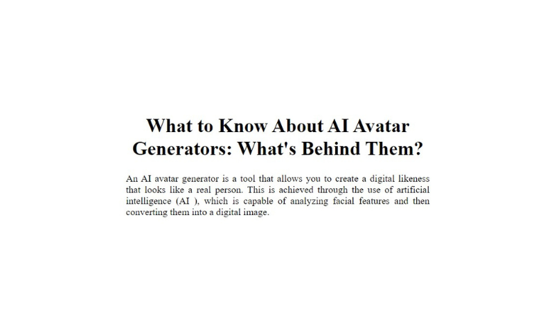 What to Know About AI Avatar Generators: What's Behind Them?:Amazon.co.uk:Appstore for Android