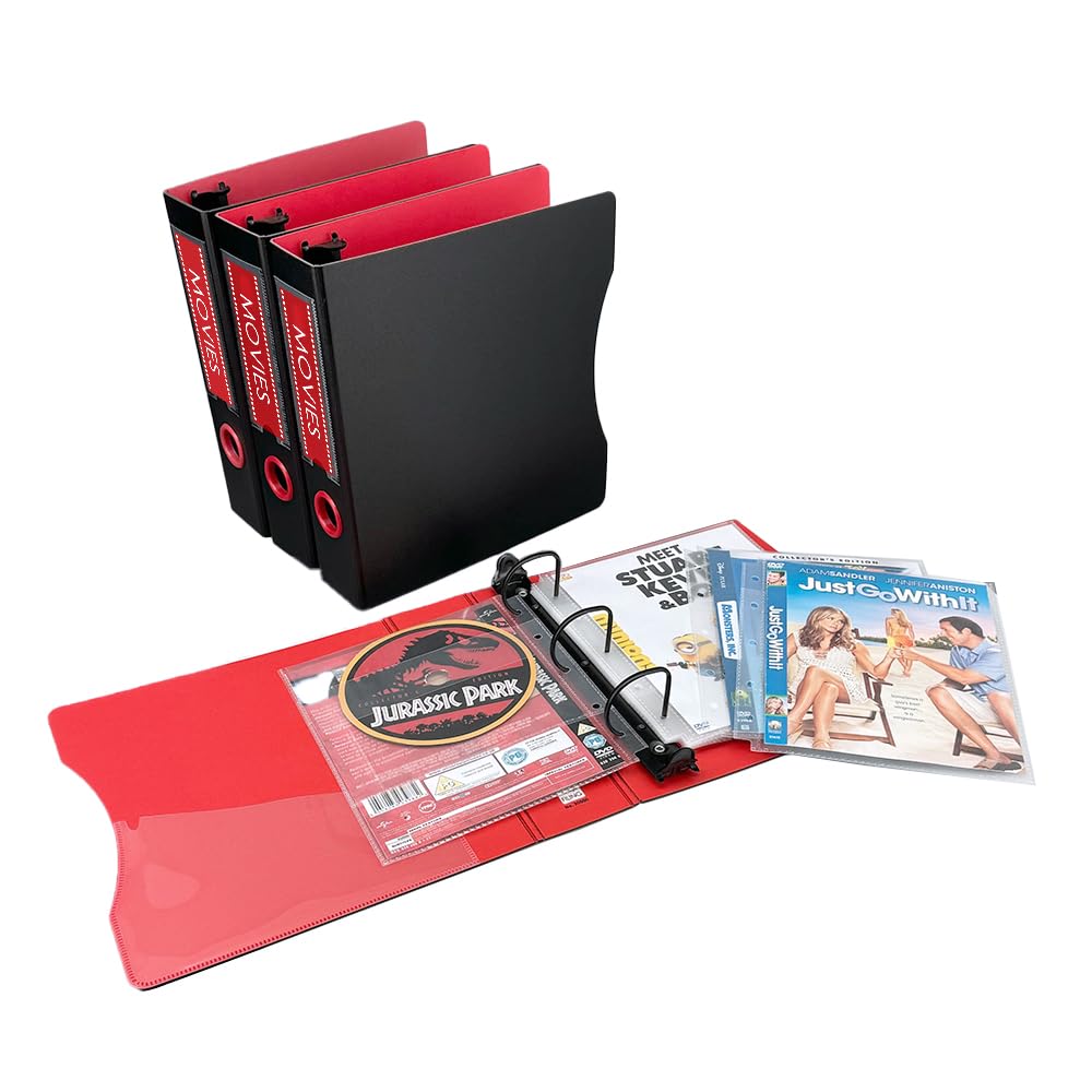 Amazon.com: DVD Storage Binder, Acid Free Clear DVD Pages, Separate ...