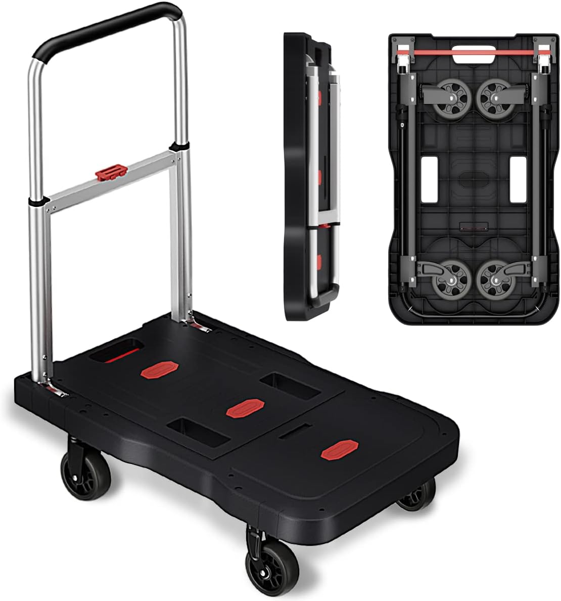 Amazon.com: Platform Hand Truck Portable Trolly - Fully Folded Compact ...