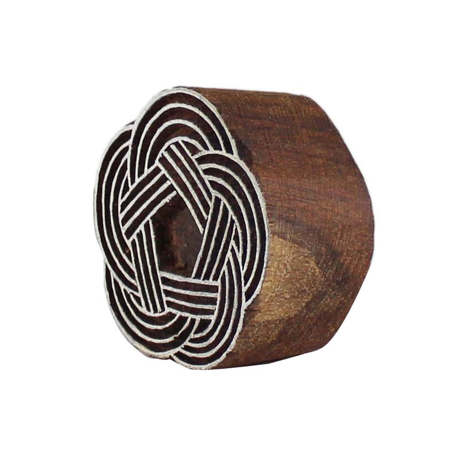 Snapklik.com : Round Celtic Knot Wooden Block Stamp Textile Scrapbook ...