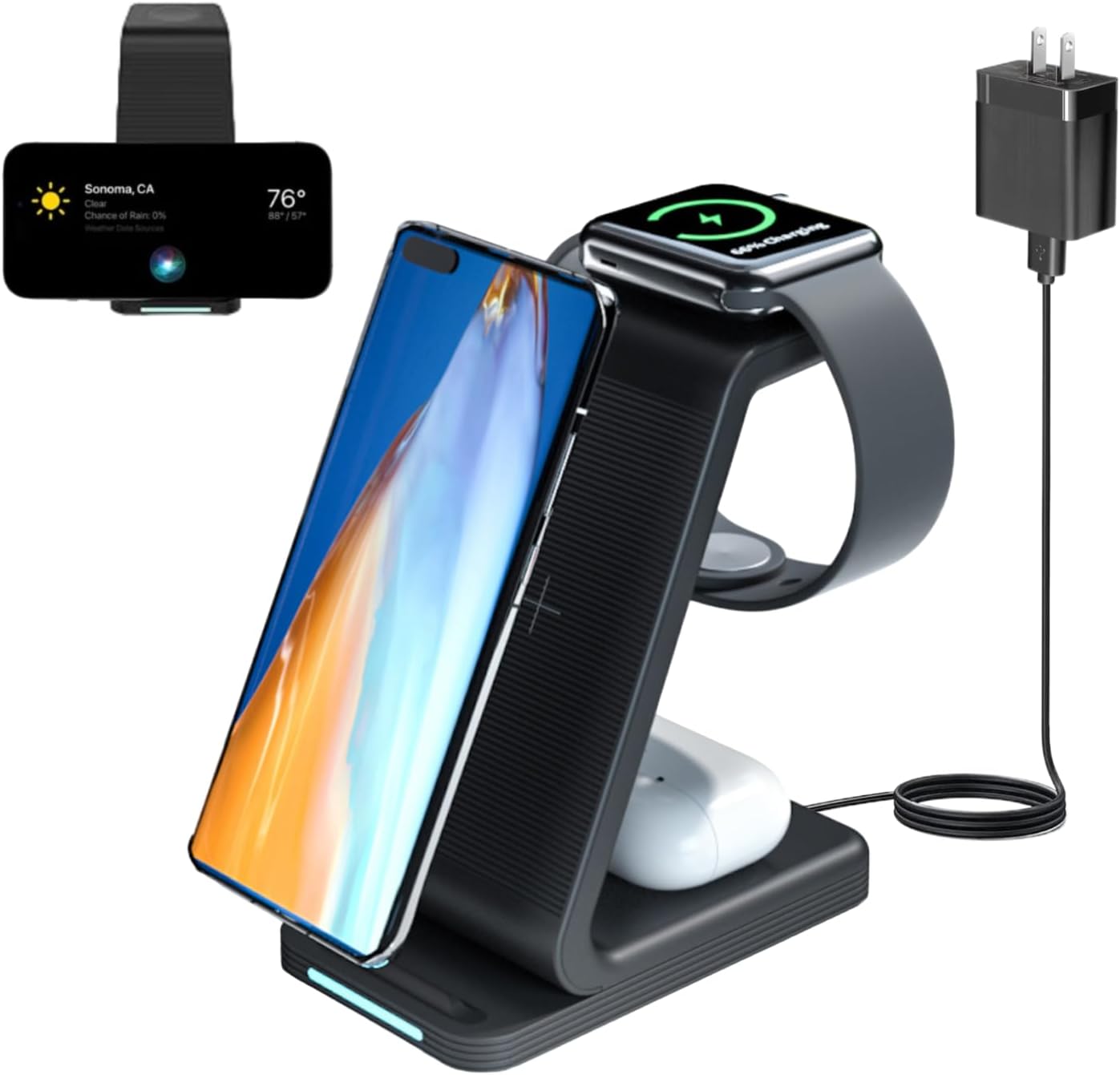 Amazon.com: Nimble Apollo Wireless Charger (Pad) with 20W Wall Charger ...
