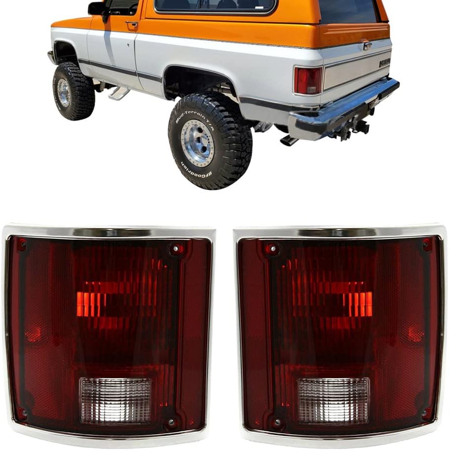 Amazon.com: HECASA Tail Lights Compatible with 1975-1986 Chevy ...