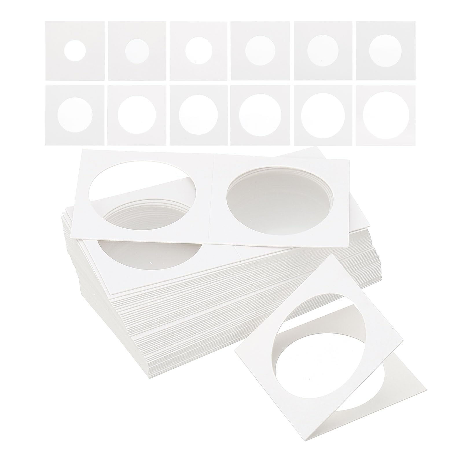 Amazon.com : PATIKIL 2x2 Coin Flips, 650 Pack 17.5-40mm Cardboard Coin ...