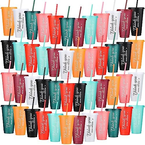 Amazon.com | Rtteri Thank You Gift for Employee Skinny Plastic Tumblers ...