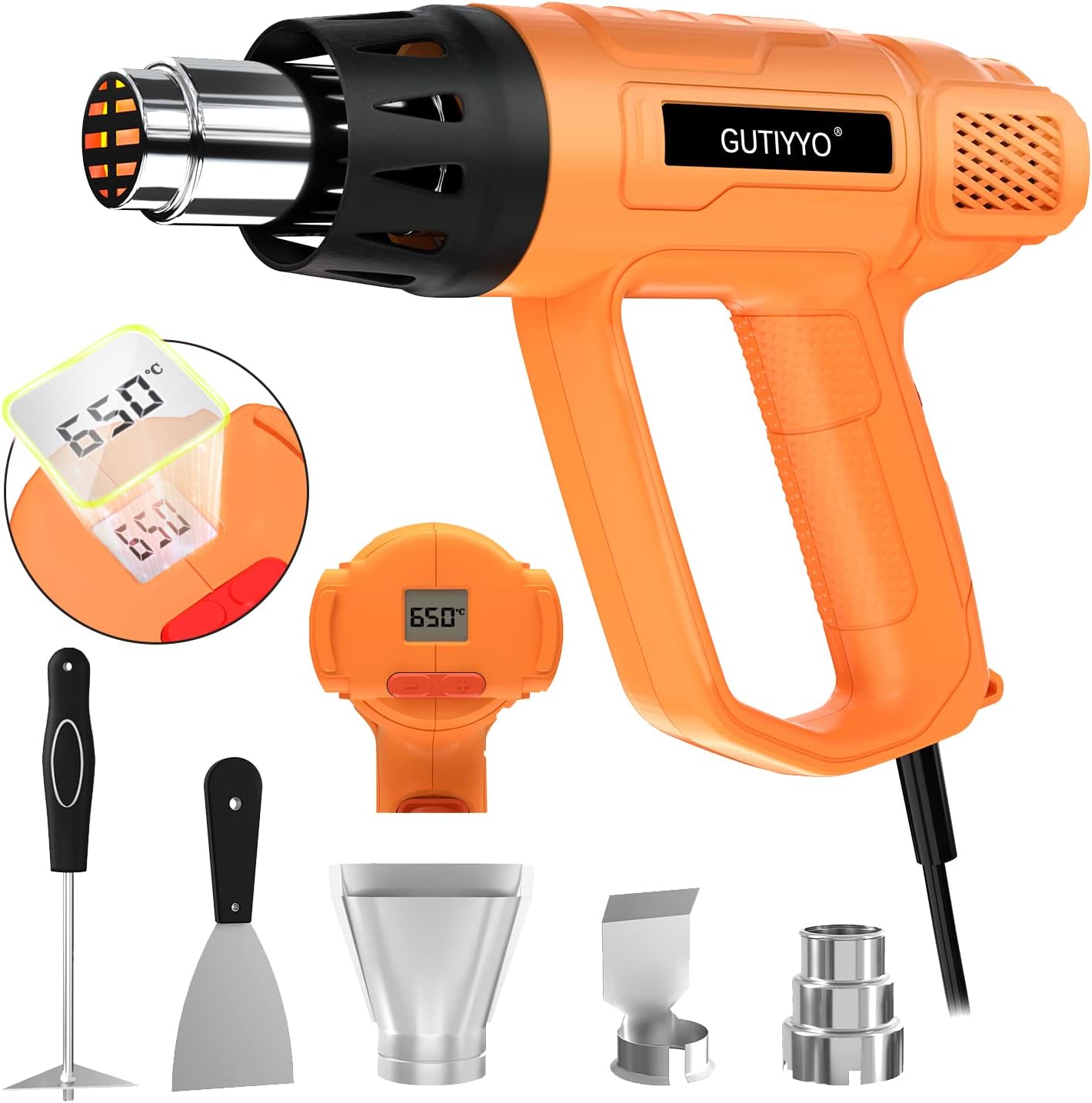 Décapeur Thermique AIUNAOM 2000W Professionnel Pistolet à Air Chaud 50 ...