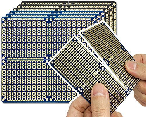 Amazon.com: ElectroCookie Large PCB Prototype Board Kit Solderable ...