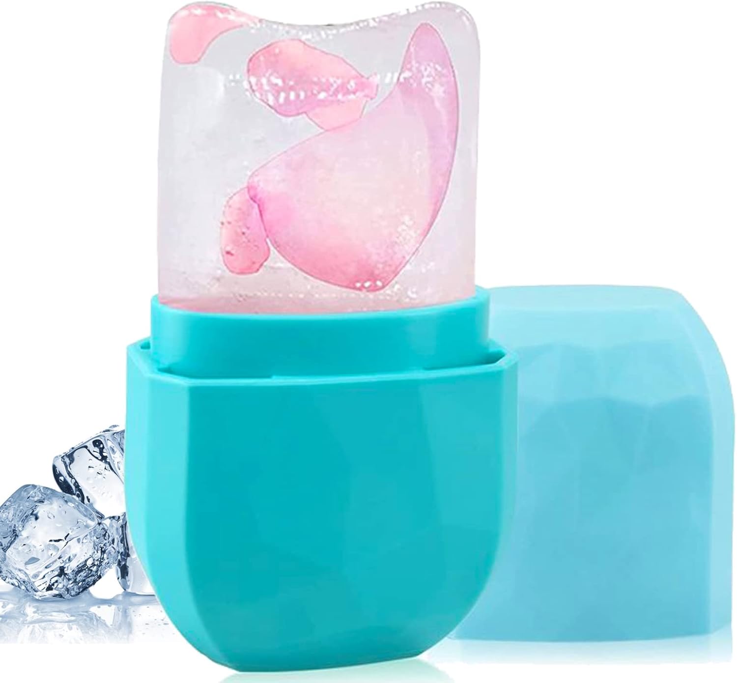 Small Cube Ice Roller for Face and Eye,Facial Ice Roller Massager,Face ...