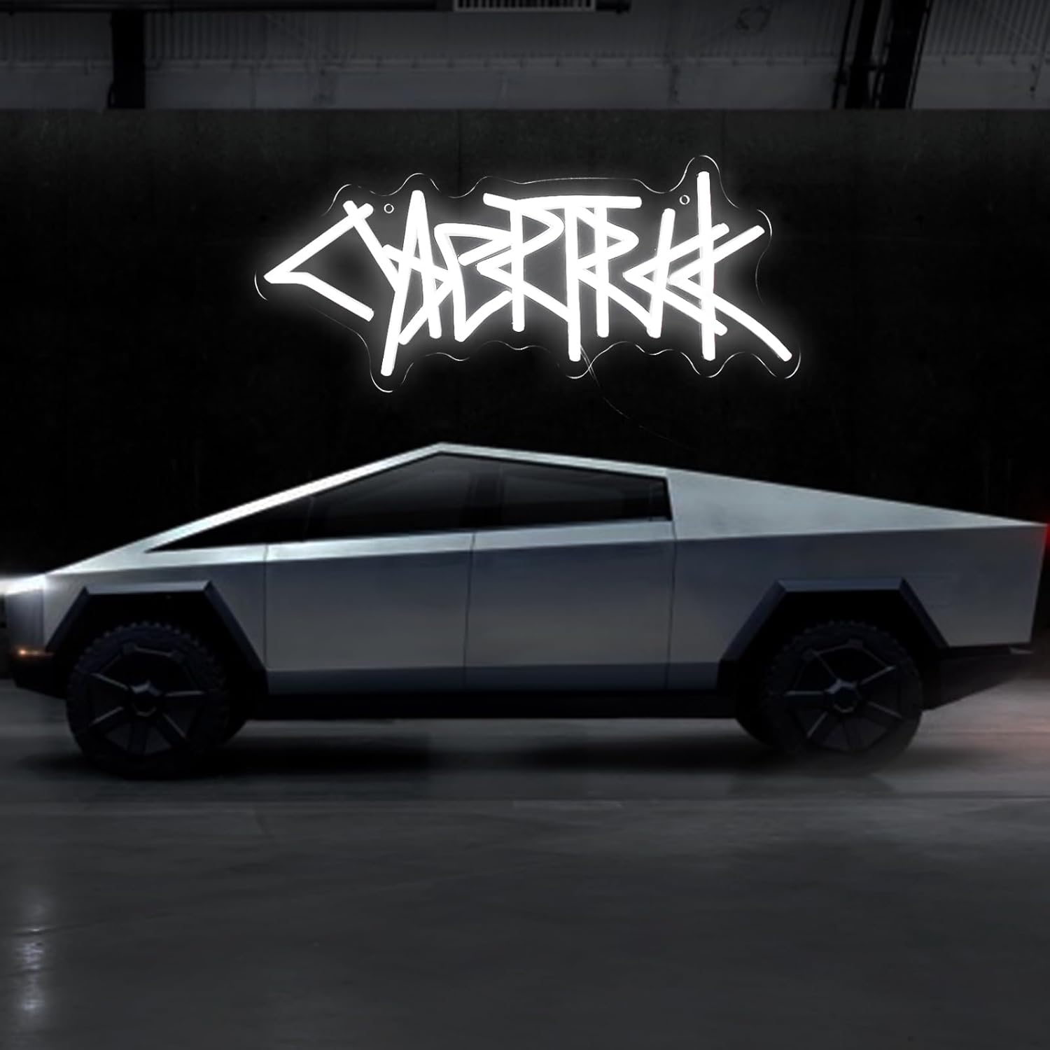 Amazon.com : Tesla Cybertrunk Logo Neon Sign Cybertrunk Neon Led Sign ...