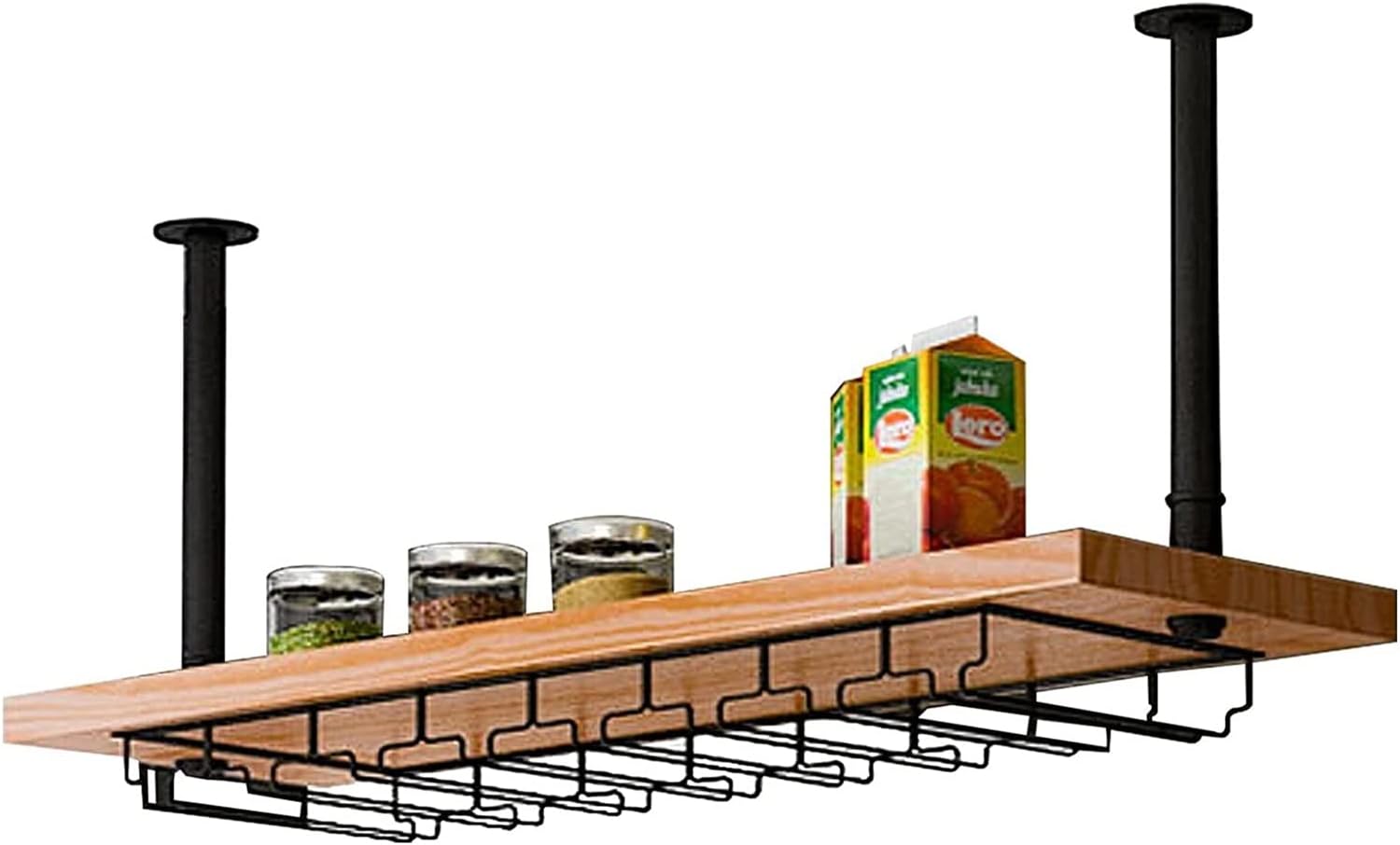 Ceiling Shelf Hanging, Suspended Ceiling Storage Rack & Shelves, For Bars/Restaurants/Kitchens ...