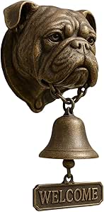 Amazon.com: Pug Welcome Doorbell, Cast Iron Dinner Bell, Retro Metal ...