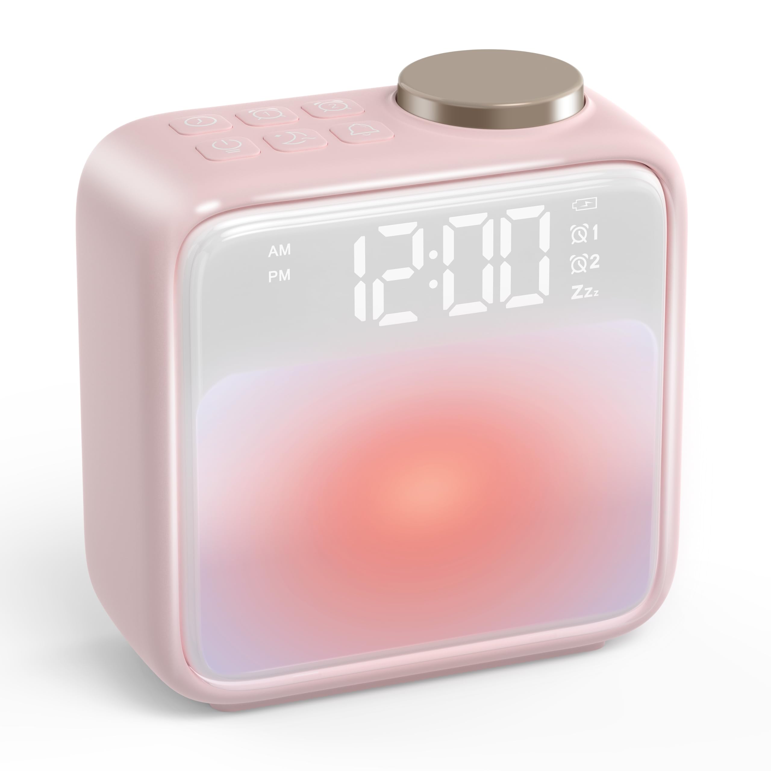 Amazon.com: AIRIVO Alarm Clock Night Lights, Rechargeable Alarm Clock ...