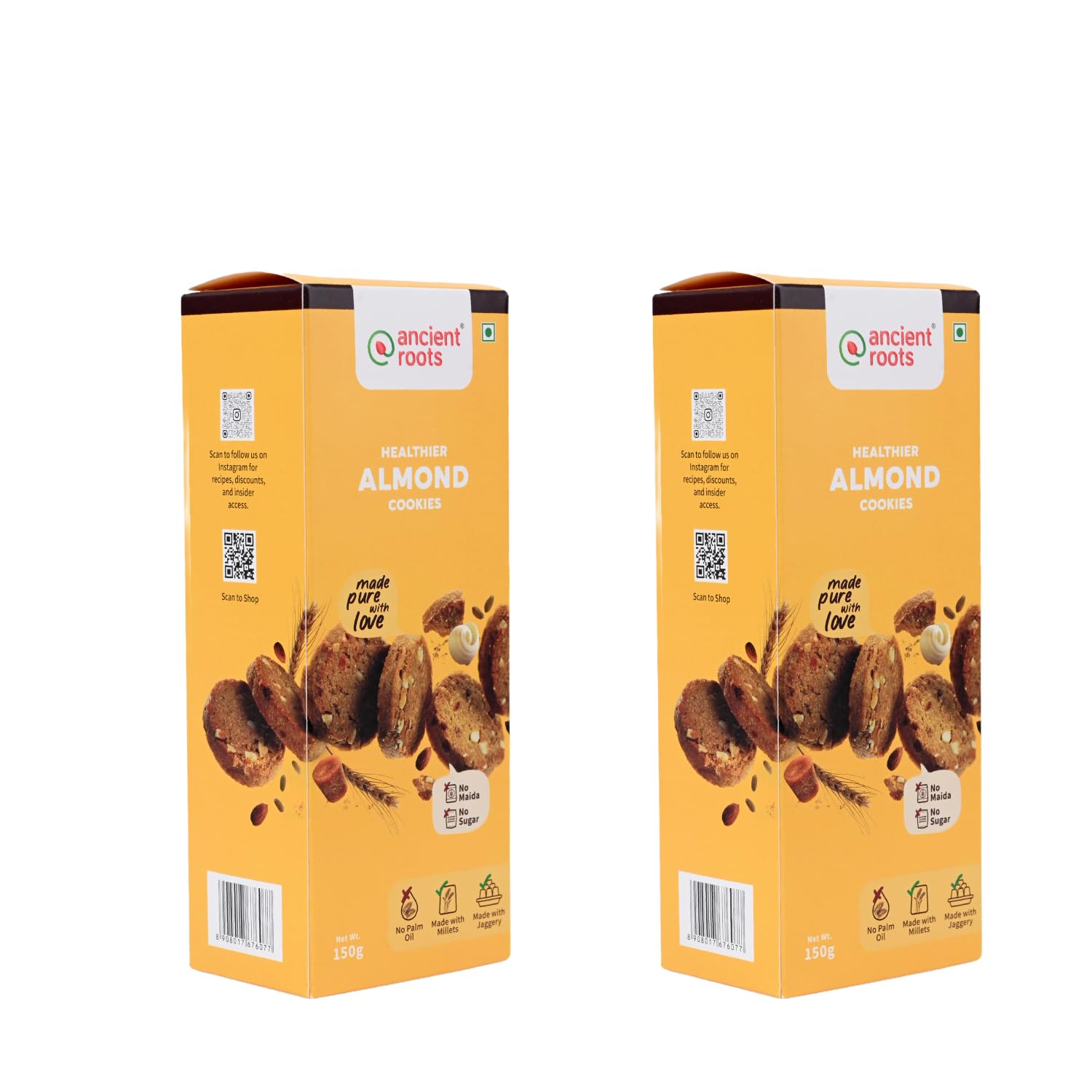 Ancient Roots Almonds Cookies | Biscuits for Tea, Coffee, Breakfast ...