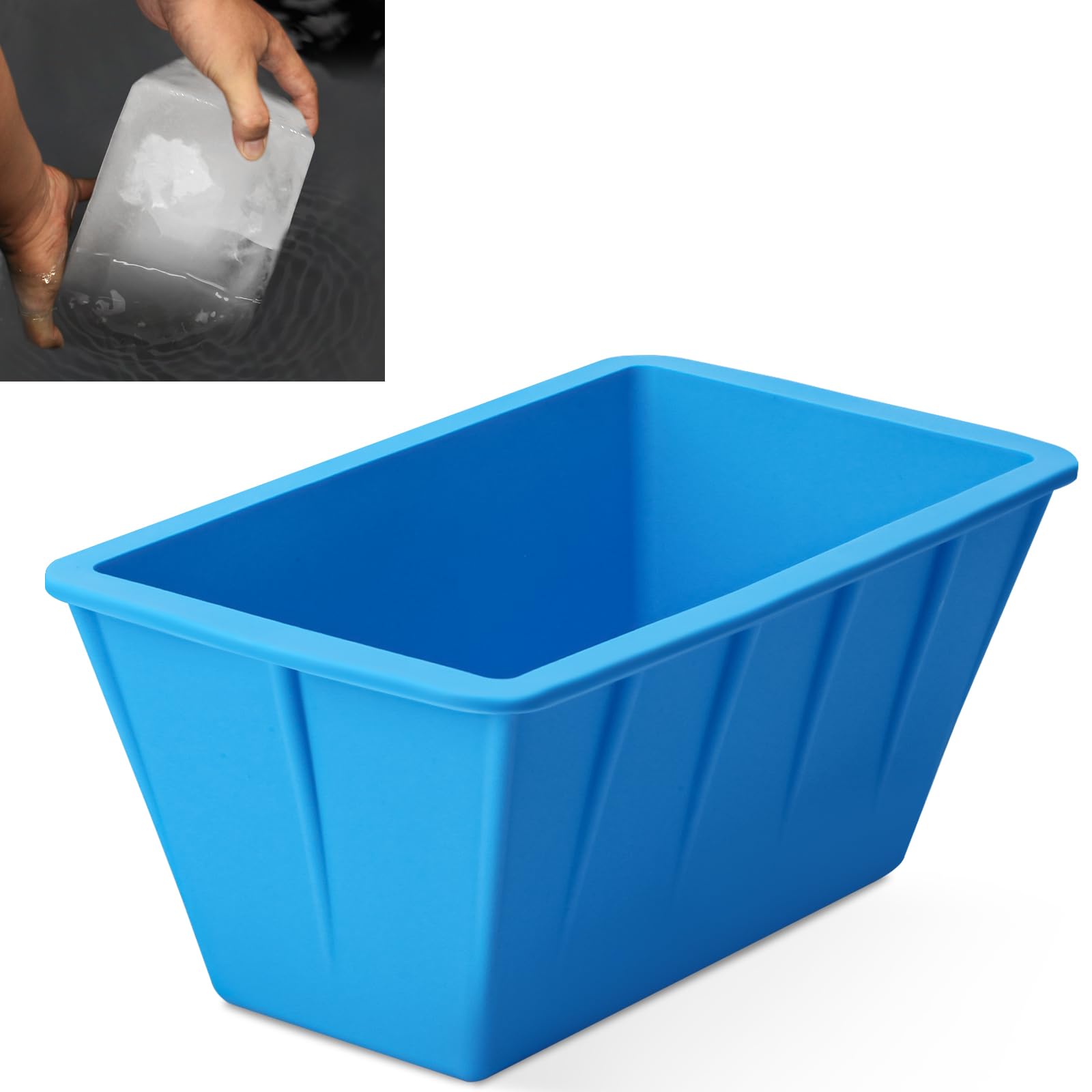Snapklik.com : Ice Block Mold Extra Large, 8lb Ice Block, Reusable ...