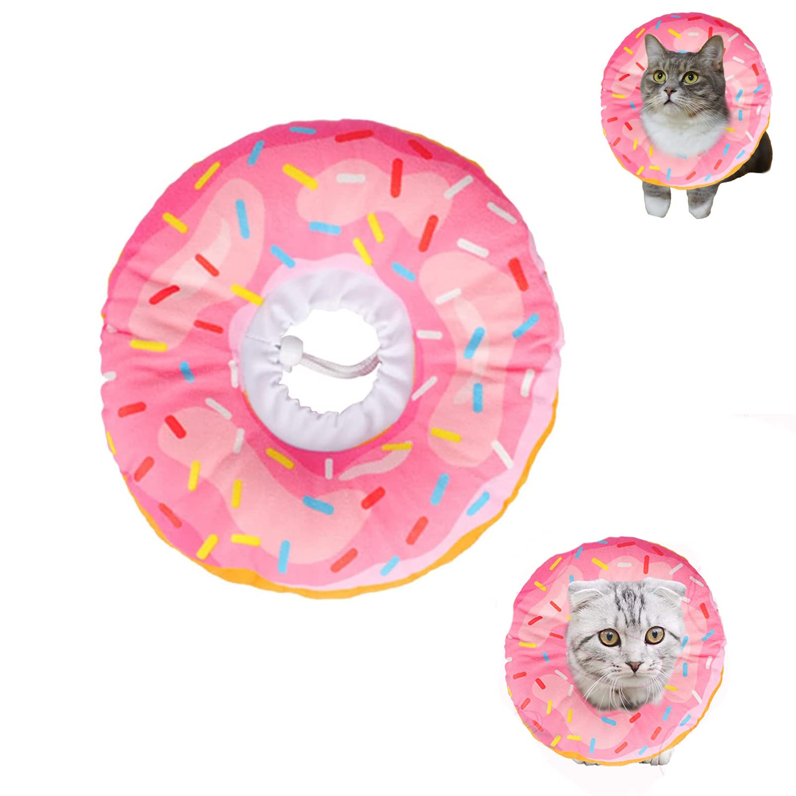 Soft Cat Recovery Collar Wound Healing Protective Collar，Cat Cone ...