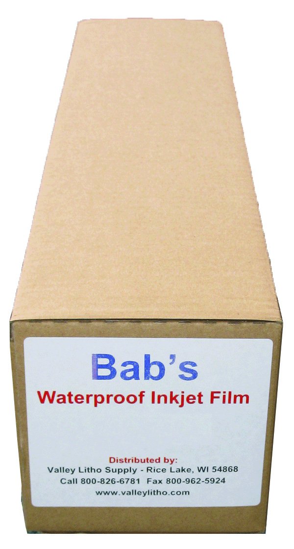 Amazon.com: Premium Waterproof Inkjet Film For Positives 24" x 100 ...