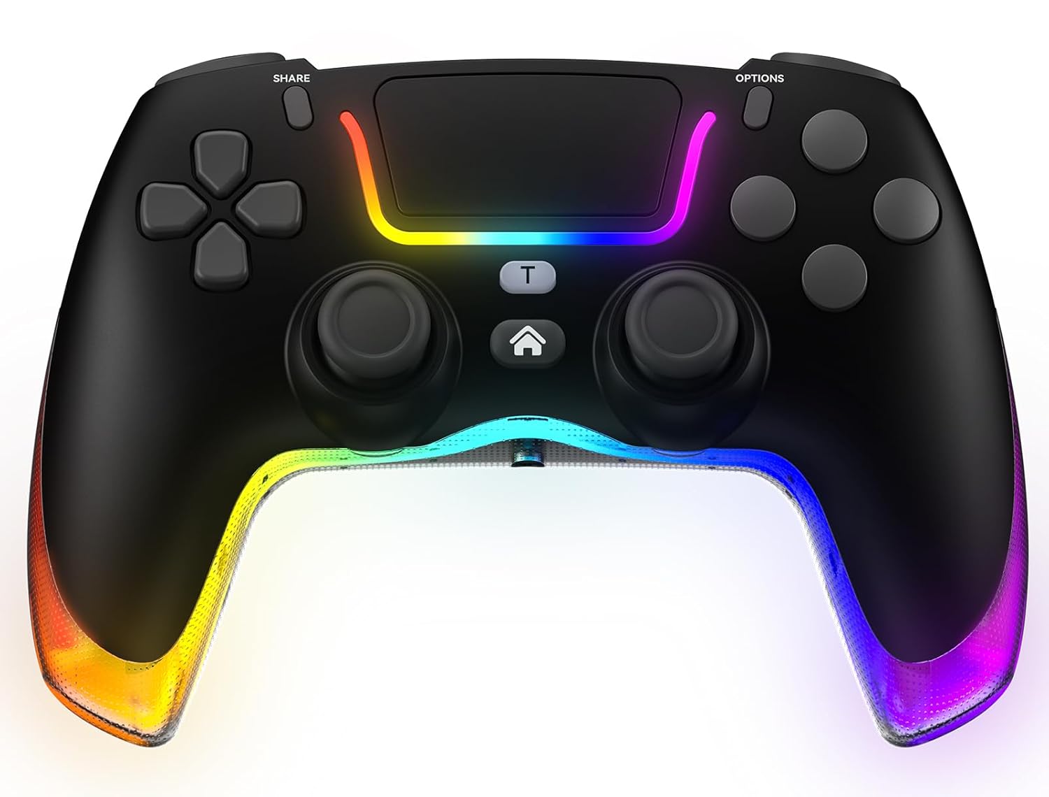 Amazon.com: Rotacess Wireless Controller for PS4/Slim/Pro with Cool LED ...