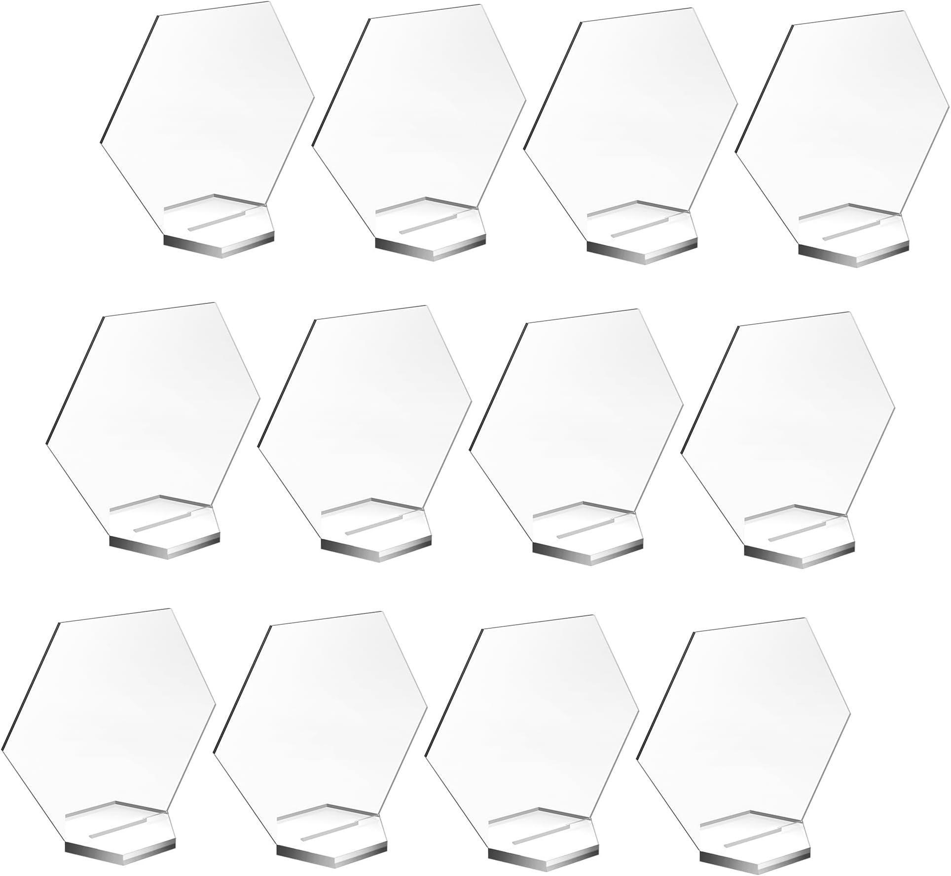 Amazon.com: Set of 10 Large Hexagon Acrylic Signs - Acrylic Blanks with ...