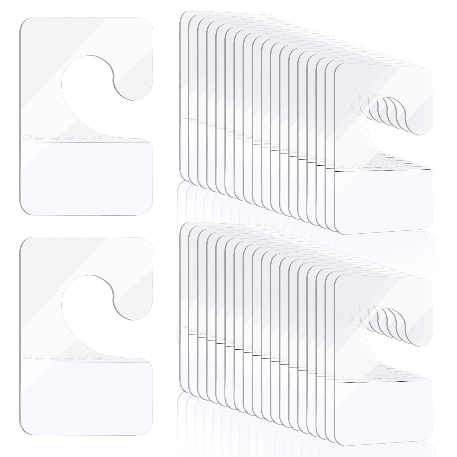 Amazon.com : 1000 Pcs Hook Hang Tags Clear Sticky Hang Tags Heavy Duty ...