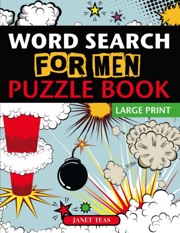 Word Search for Men Puzzle Book (Large Print): Amazon.co.uk: Janet Teas ...