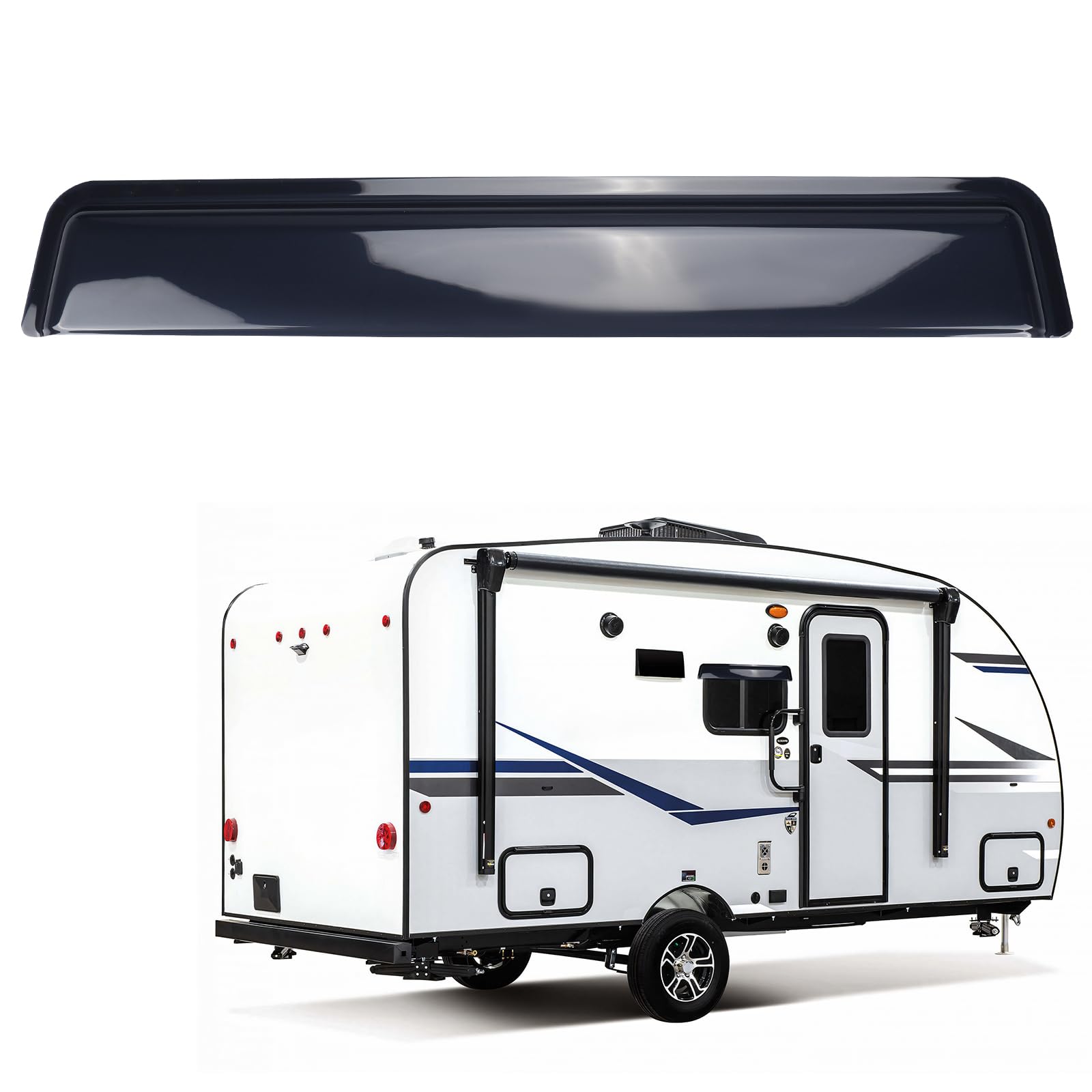 Amazon.com: Gpaentsn RV Window Visor Deflector, Rain Guard Extra ...