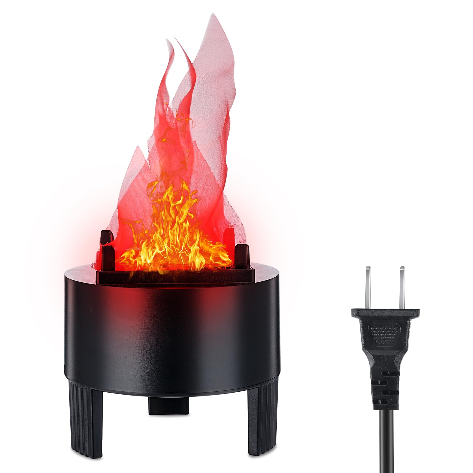 Amazon.com: Biupky 3D LED Fake Fire Flames Effect Light, 110V Electric ...