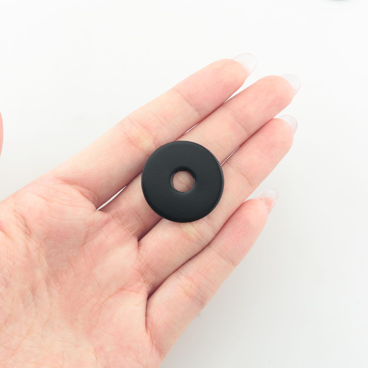 Snapklik.com : 20PCS 1/4 X 1 Inch Black Galvanized Flat Washer ...