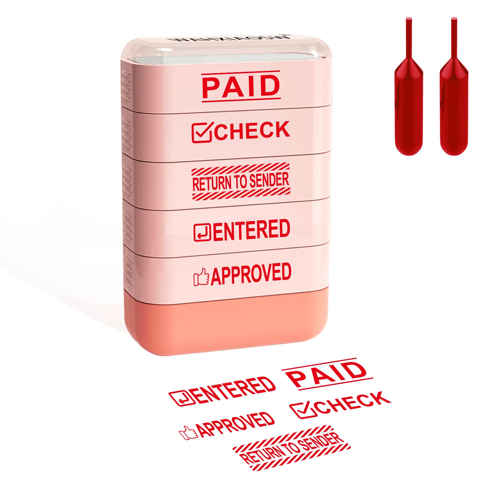 Amazon.com : Building Blocks Office Stamps 5-Layer Stacked Office ...