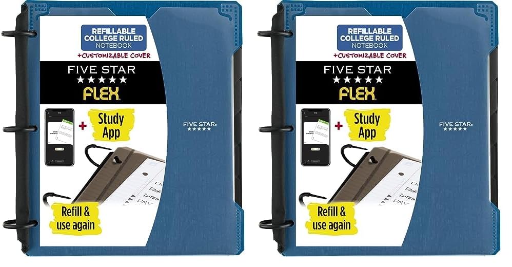 Amazon.com : Five Star Flex Hybrid NoteBinder, 1 Inch Binder with Tabs ...