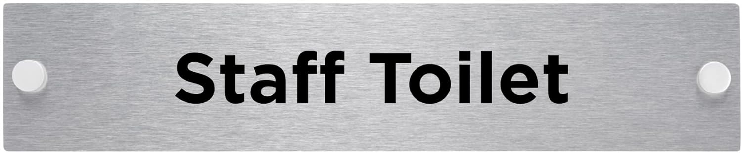 ViroDisplay® Standoff Aluminium Sign – 300 x 60mm – Premium Brushed ...