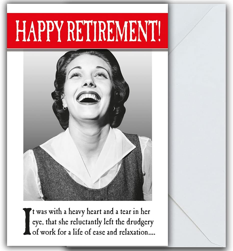 Funny Retirement Greeting Card, For Her Retirement Card, On Your ...