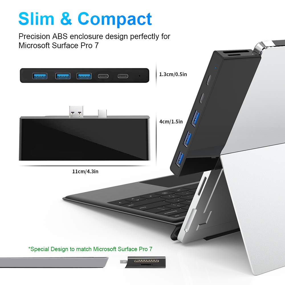 Buy Microsoft Surface Pro 7 Docking Station, NEW Surface 7 Adapter Dock ...