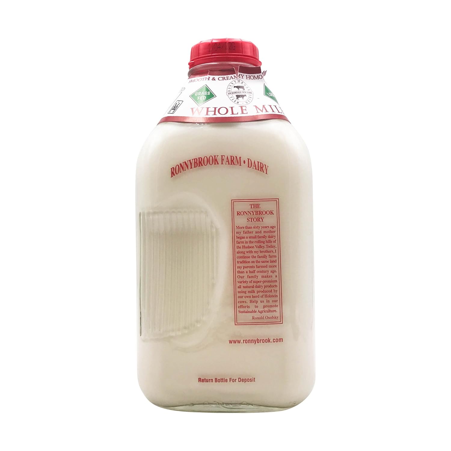 Amazon.com: RONNYBROOK FARM DAIRY Whole Milk, 64 FZ : Grocery & Gourmet ...
