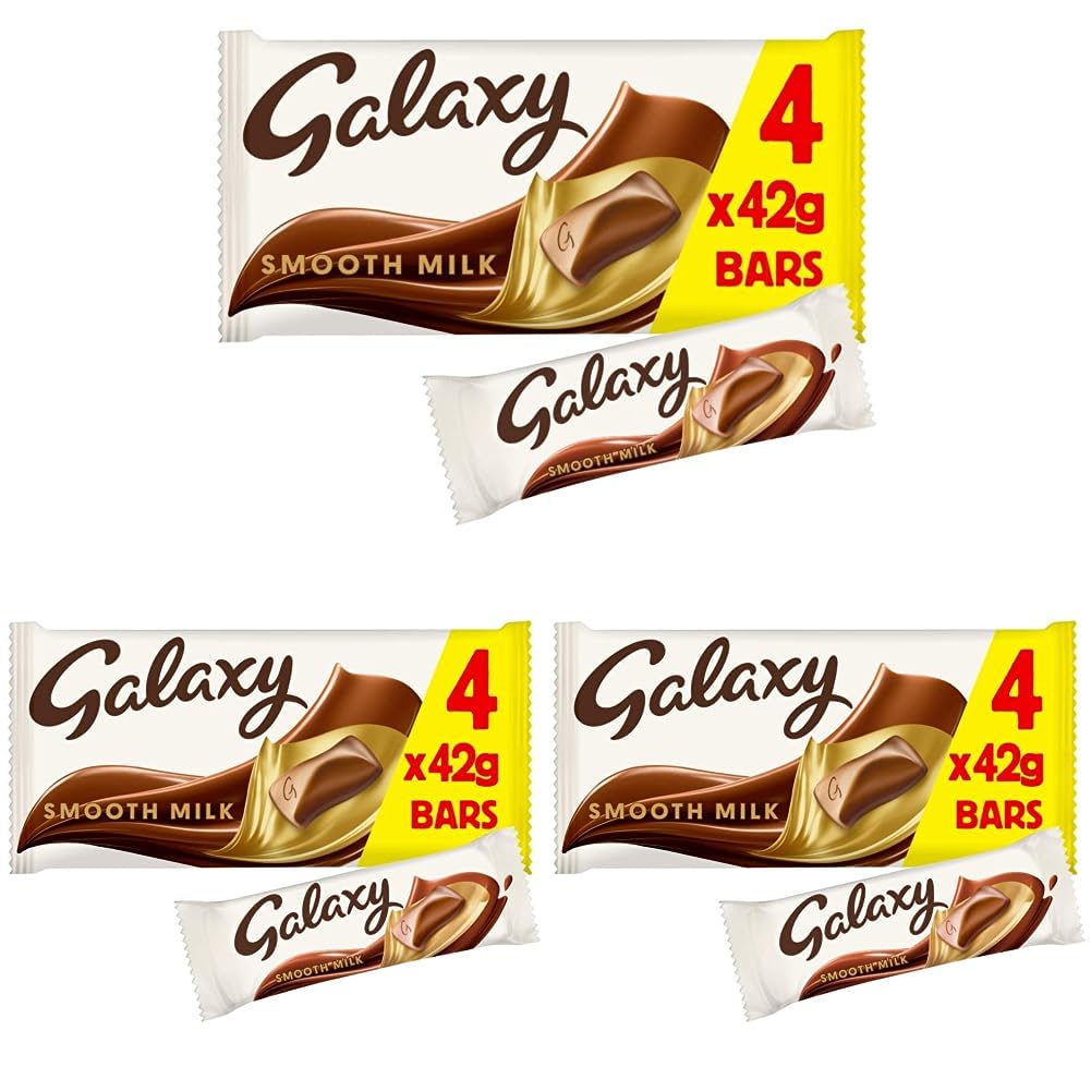 Galaxy Smooth Milk Chocolate Bars Multipack, Rainforest Alliance ...
