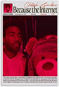 Amazon.com: MOOYO Childish Gambino Poster Because The Internet Album ...