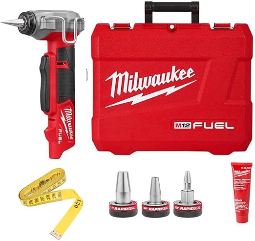 Milwaukee M12 FUEL ProPEX Expander Tool with 1/2 in. - 1 in. RAPID SEAL ...