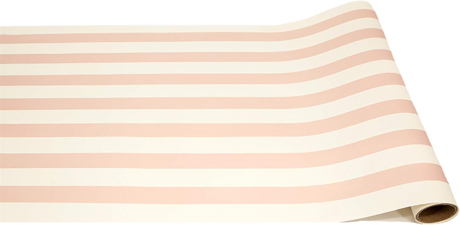 Amazon.com: Striped Table Runner - Pink Paper Table Runner for Patries ...