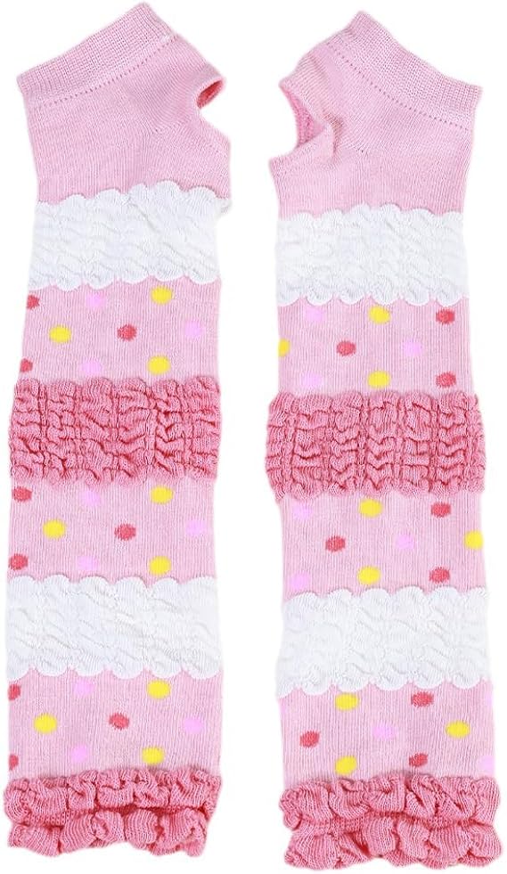 JUENAWMIU Y2K Gothic Arm Cover Pink Lolita Arm Warmer Punk Cute Knitted ...