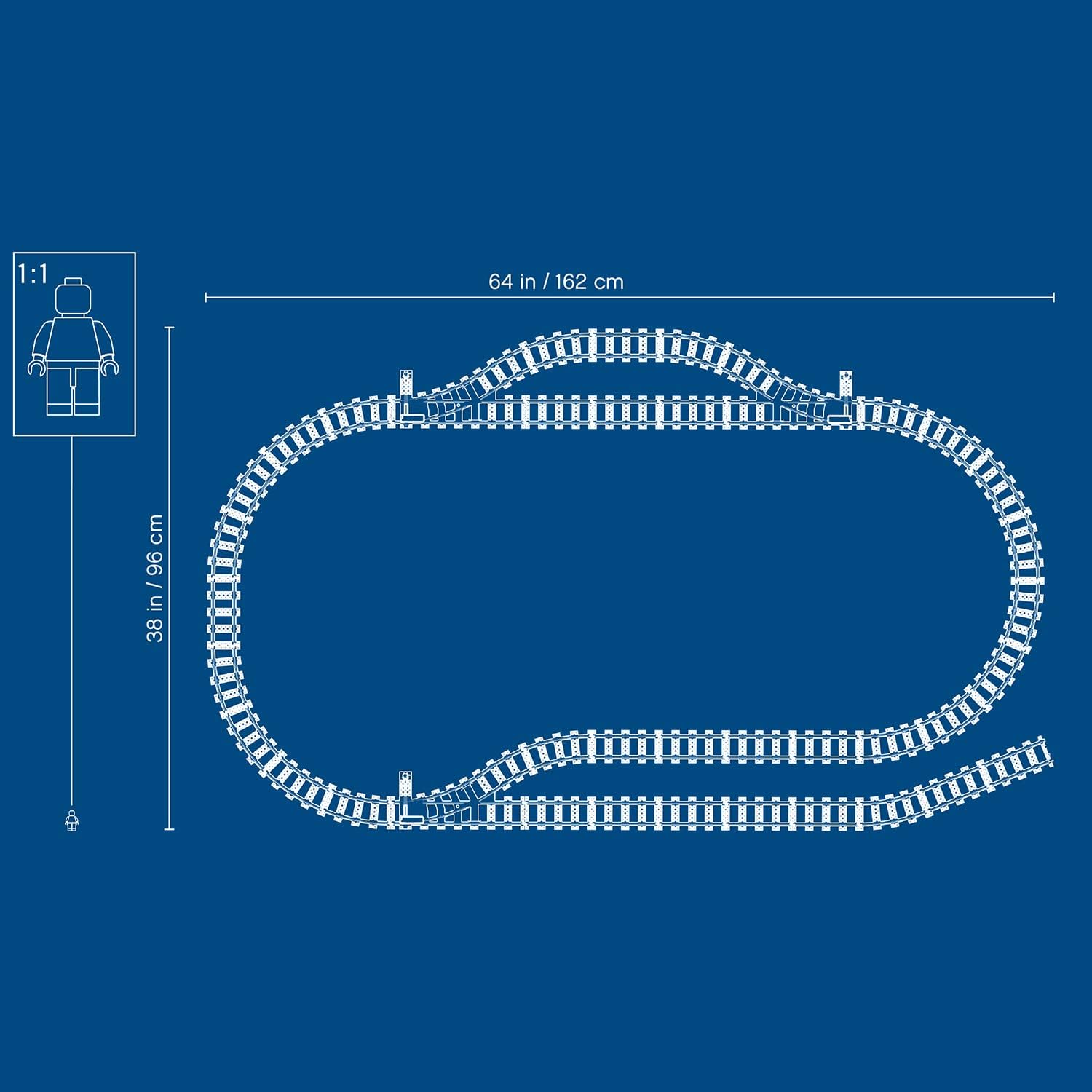 LEGO 60205 City Vías para Tren de Juguete - deniños