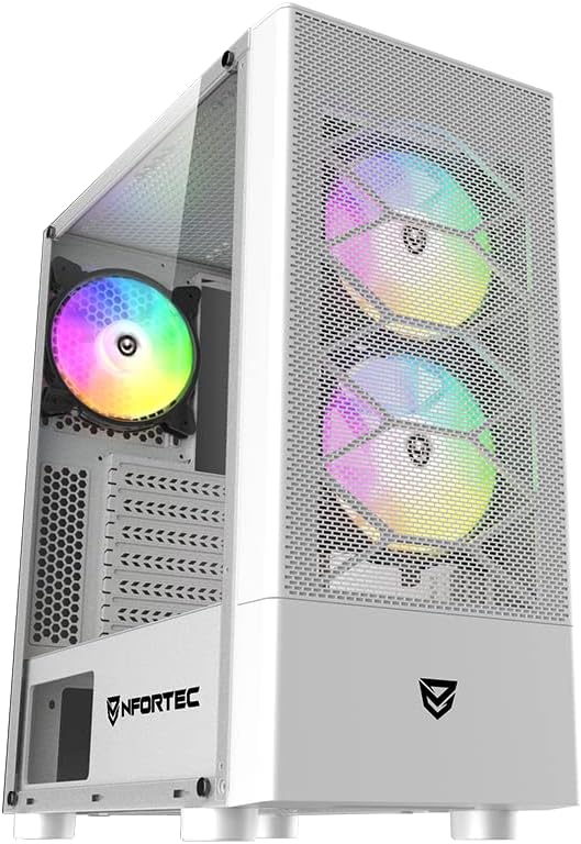 ENERMAXK8 ATX Mid Tower Gaming PC-Gehäuse ausgehärtetem Glas, inkl. 3 x ...