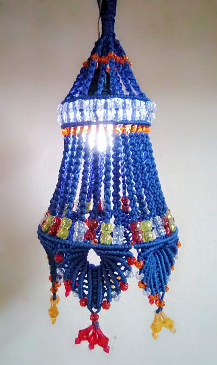 PathakCreation Macrame jhumar.Hand Made jhumar for homedecor : Amazon ...