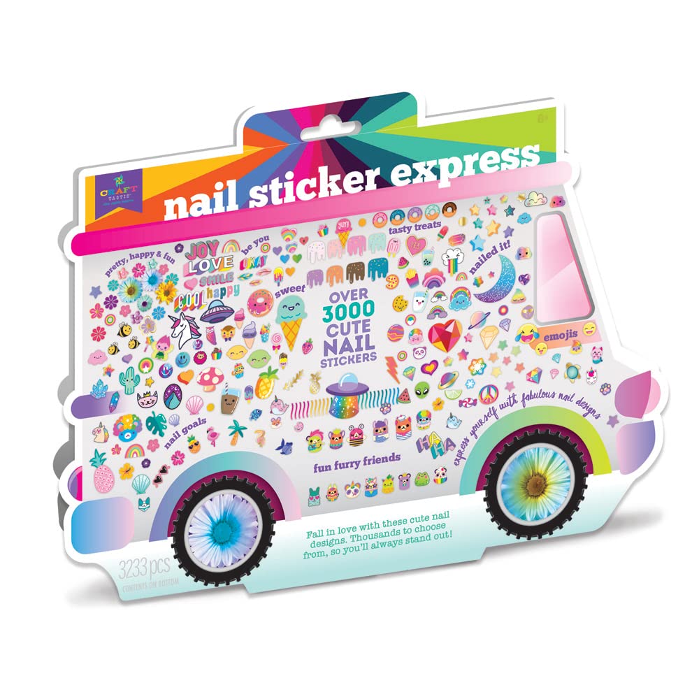 Amazon.com: Craft-tastic — Nail Sticker Express — Nail Art Kit ...