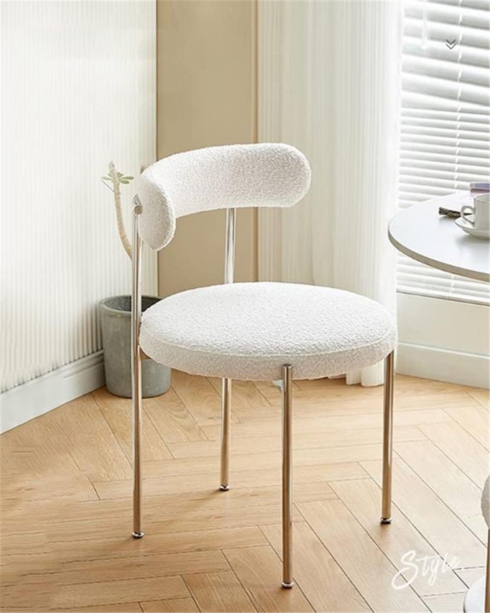 Amazon.com: NIUYAO Modern Upholstered Dining Chair Open Back Side Chair ...