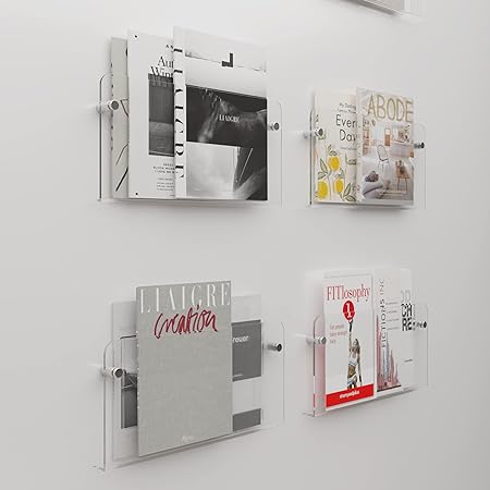 Amazon.com: Cutora Acrylic Brochure Holder Wall Mount 3PACKS Clear ...