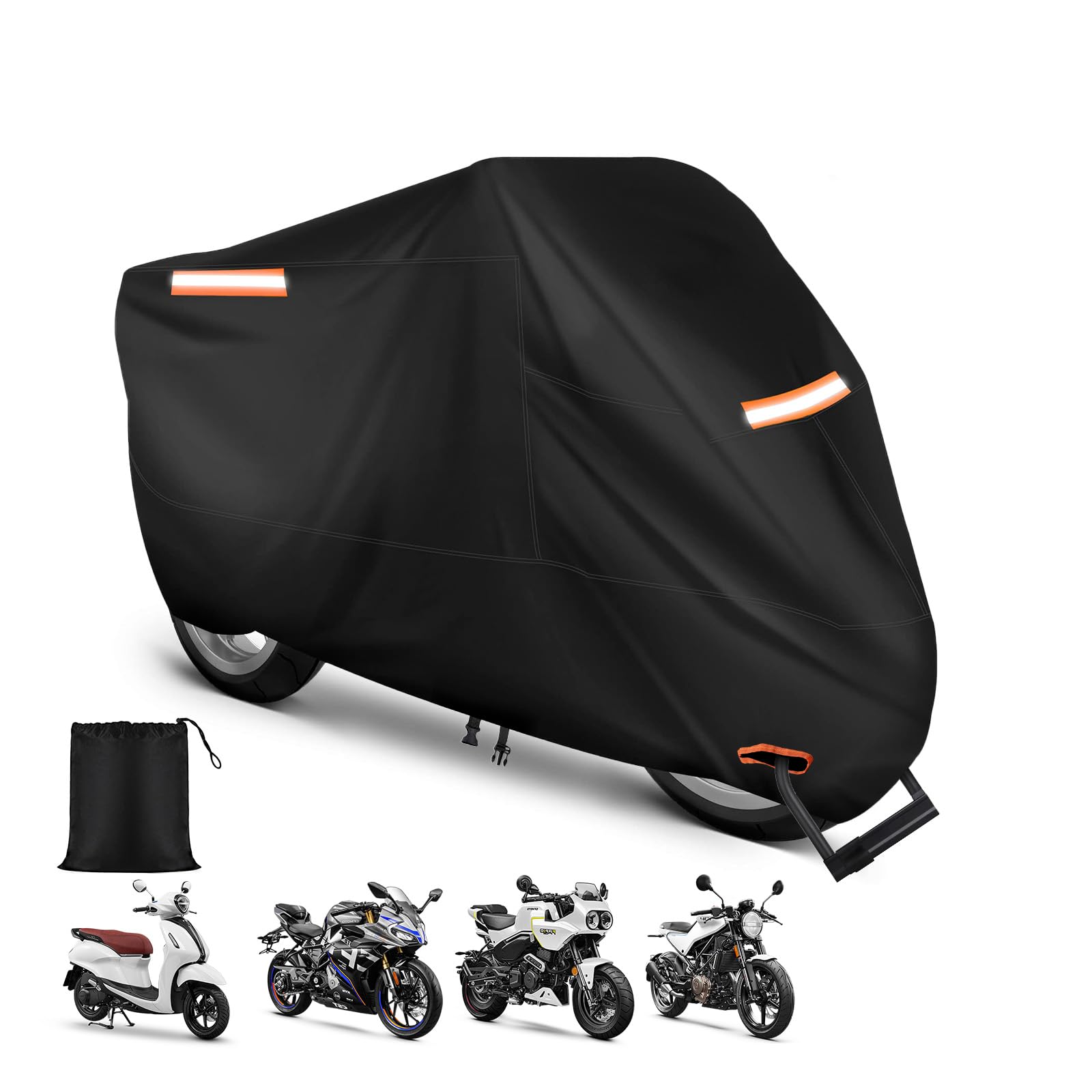 KTMOUW Funda para Moto Motocicleta 210D Impermeable Cubierta para Moto ...