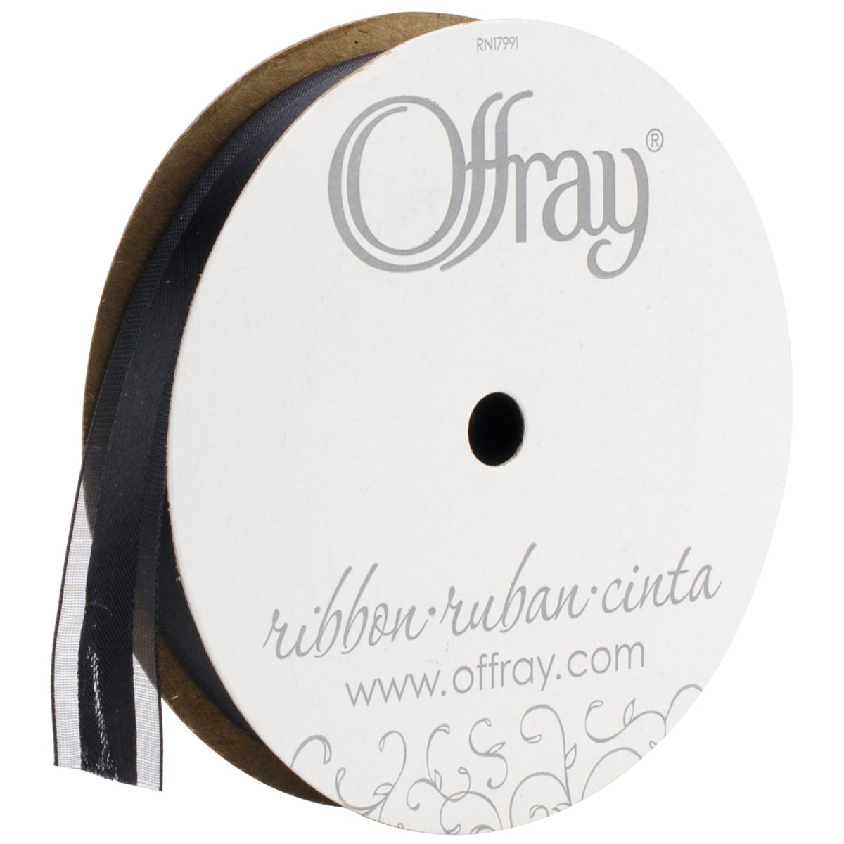 Amazon.com: Offray Garbo Satin and Sheer Craft Ribbon, 5/8-Inch Wide by ...