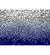 Amazon.com : Alltten 7X5FT Blue and Silver Backdrop Bokeh Lights ...