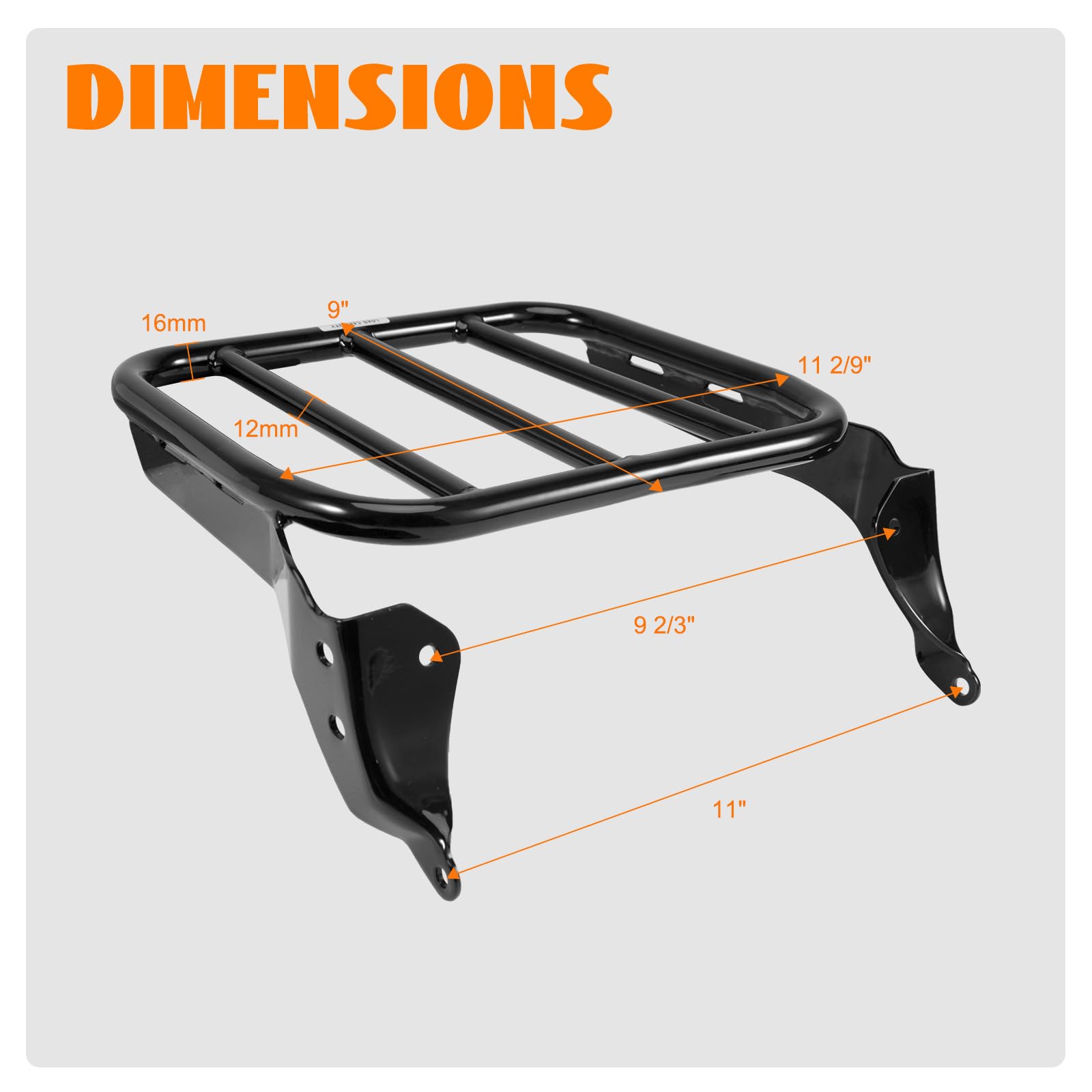 Snapklik.com : Luggage Rack For Softail, Backrest Holdfast Sissy Bar ...
