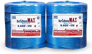 Amazon.com: Bridon Max Hay Baling Twine, 170 Pound Knot Strength and ...