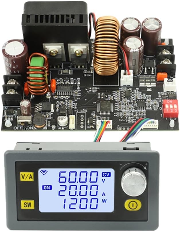 Amazon.co.jp: Pasotim 1200W DC CNC 降圧ブーストコンバータ 6-70V 調整可能な電源入力定電圧ソーラー充電モジュール 20A/1200W 降圧モジュール ...